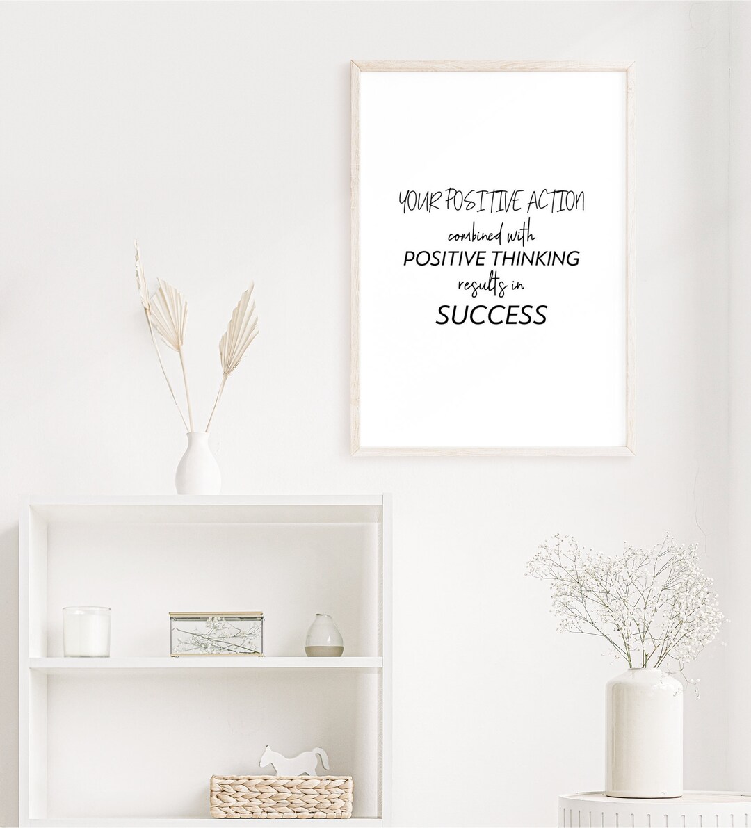 Positive Wall Art, Dressing Room Prints, Happiness Quote Prints Gift ...