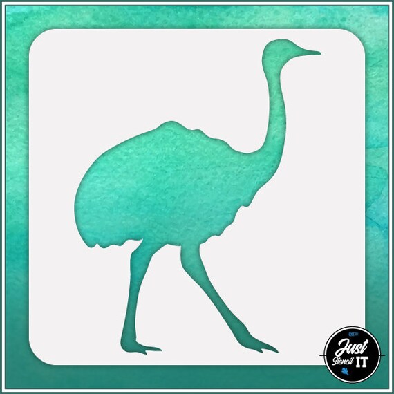 Ostrich 1 Durable and Reusable Stencil for DIY Painting | Etsy
