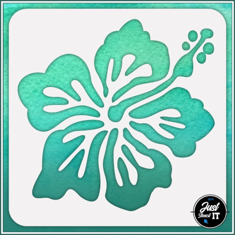 Hibiscus Flower 7 Durable and reusable stencil for DIY | Etsy