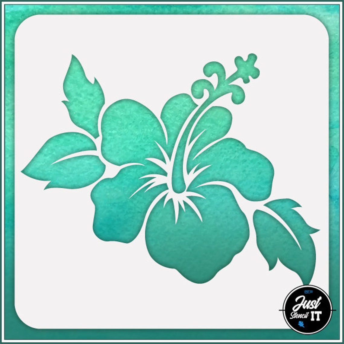 Hibiscus Flower 3 Durable and Reusable Stencil for DIY - Etsy