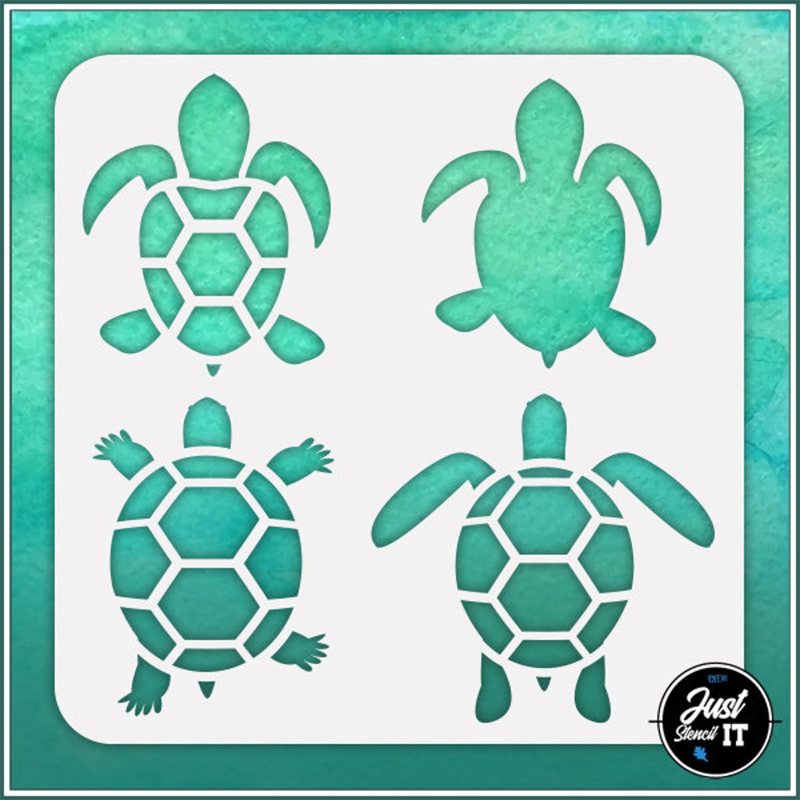 Turtles #1 - Durable and Reusable Stencil for DIY Painting, Crafting ...