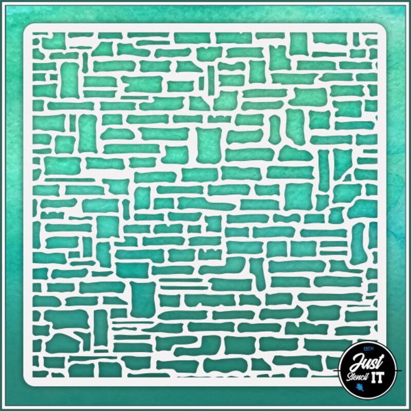 Stone Wall Stencil - Etsy