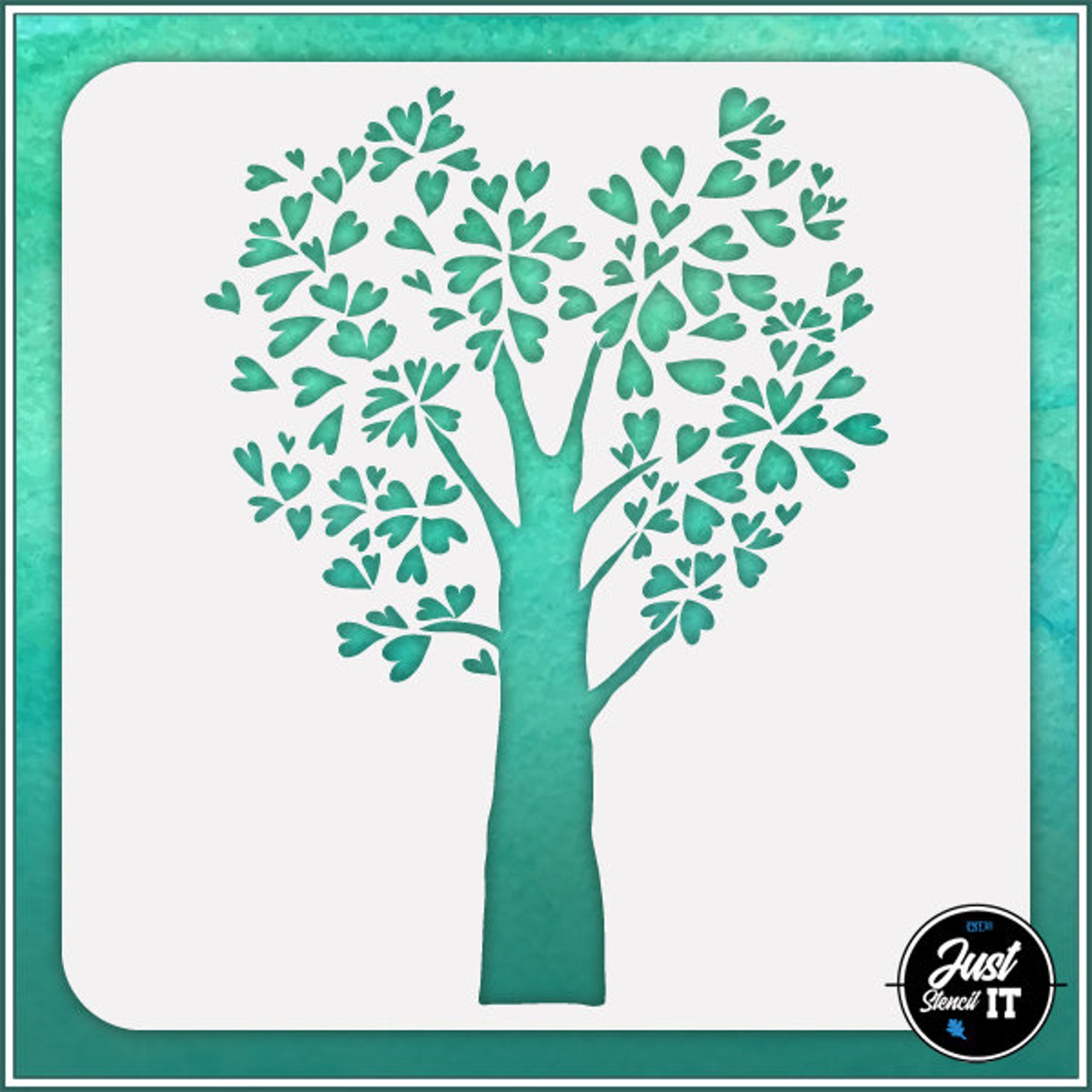 Heart Tree Durable and Reusable Stencil for DIY Painting - Etsy