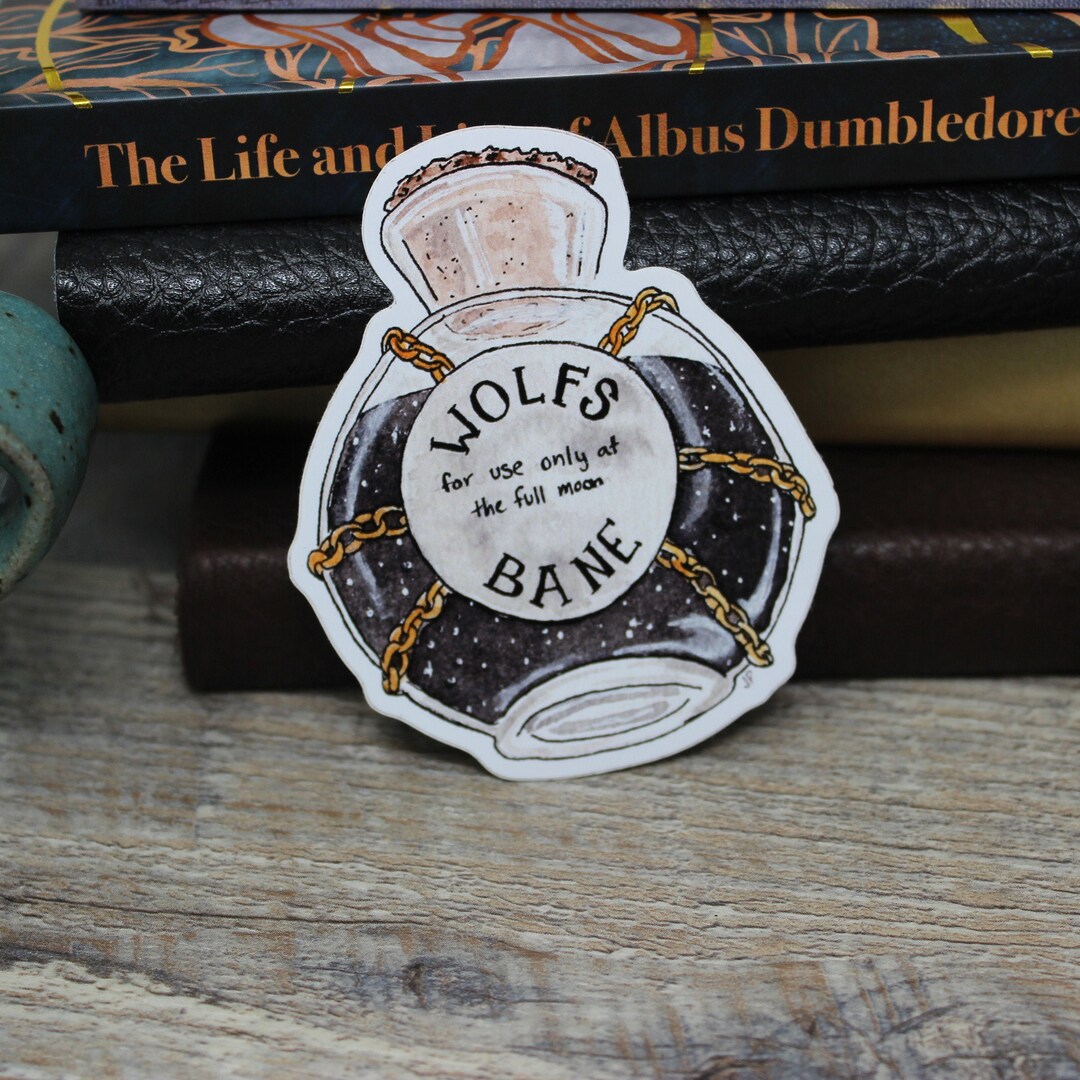 Wolf's Bane Potion Vinyl Sticker. - Etsy