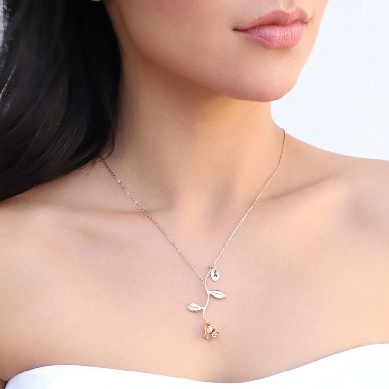 Rose Necklace - Etsy