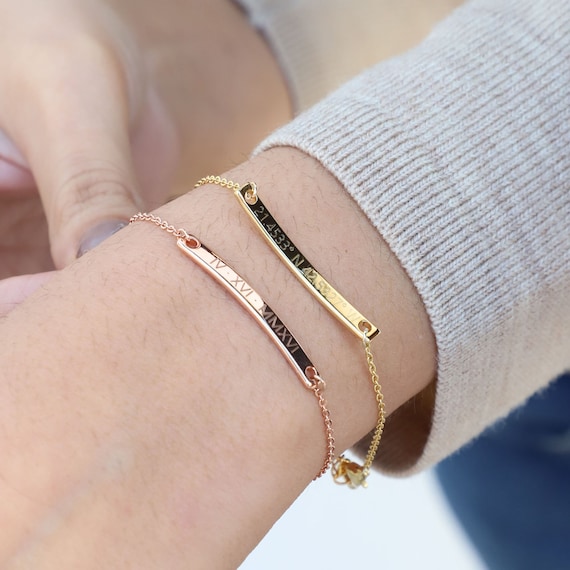 Name bar bracelet store