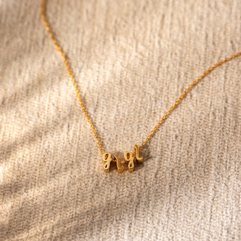 Cursive Gigi Necklace - Etsy