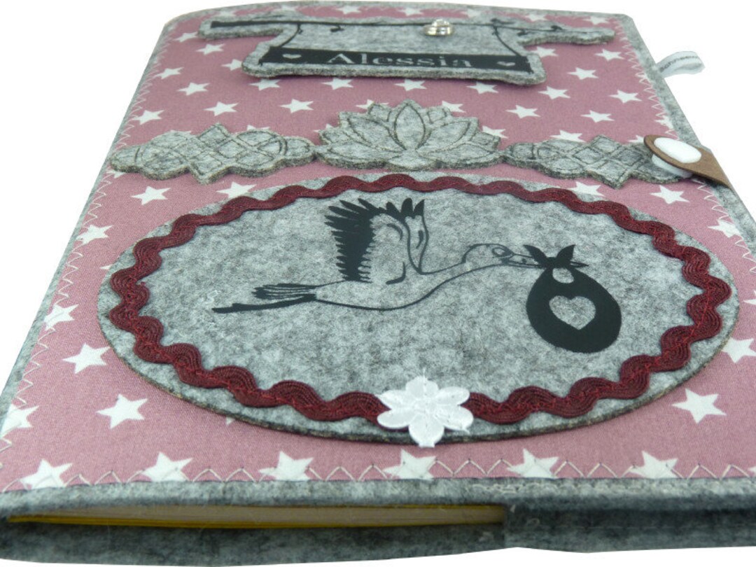 U-heft Sleeve With Rattlesnake and Leather Clasp Light Pink With Felt ...