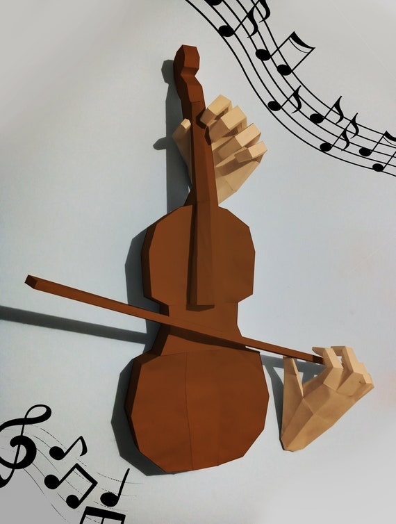 3d WALL SCULPTURE VIOLIN Wall Décor 3d Print File Violin - Etsy