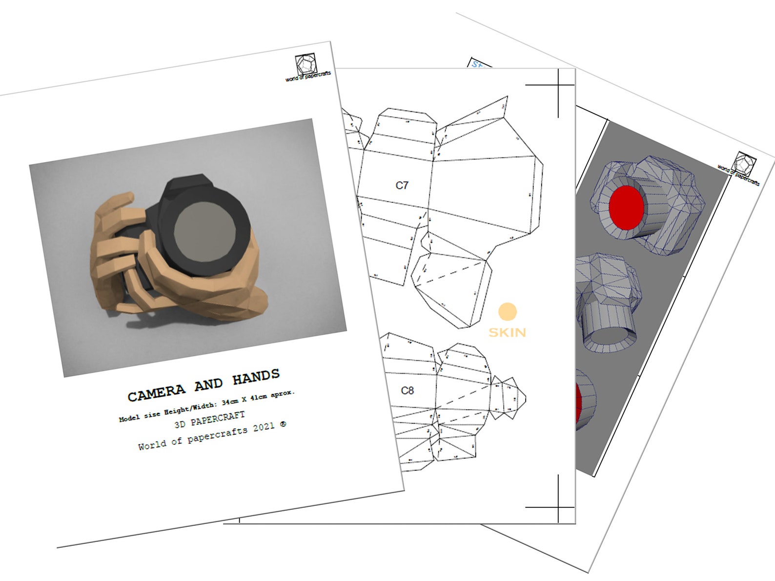 CAMERA Digital Paper, 3D Printed SCULPTURE, Photographer Gift, Camera ...