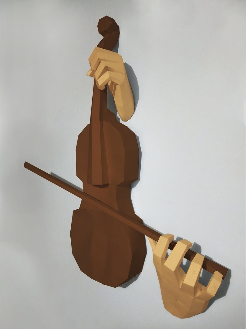 3d Printed SCULPTURE, Low Poly PAPERCRAFT, Wall Cardboard, Gallery Wall ...