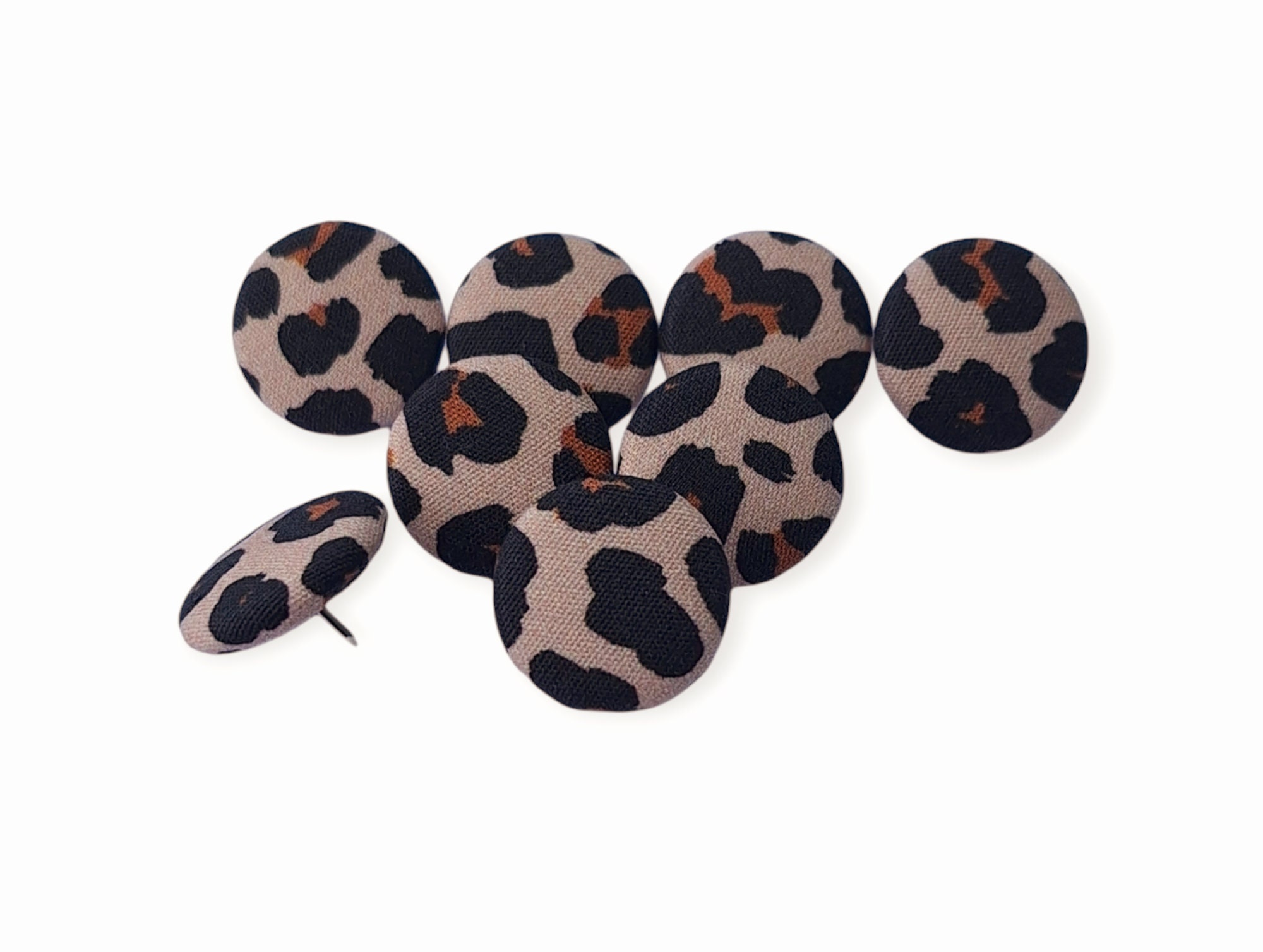 8 Thumbtack Pins With Leopard Pattern - Etsy