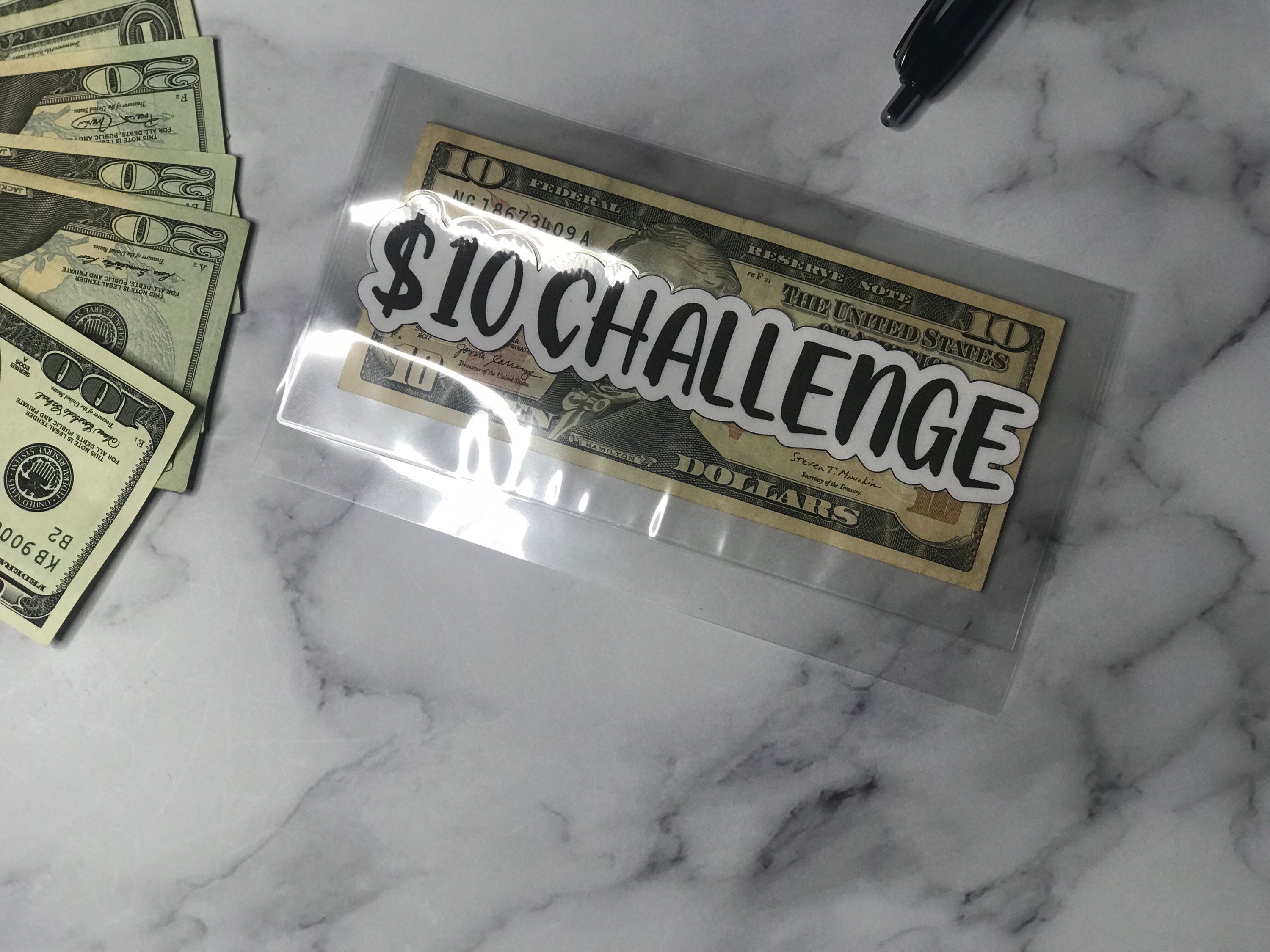10 Dollar Saving Challenges Money Saving Challenges Envelope | Etsy