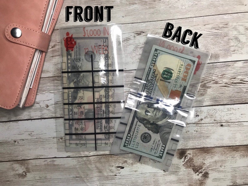 Money Saving Challenges Envelope Clear Cash Envelopes for Cash Base ...