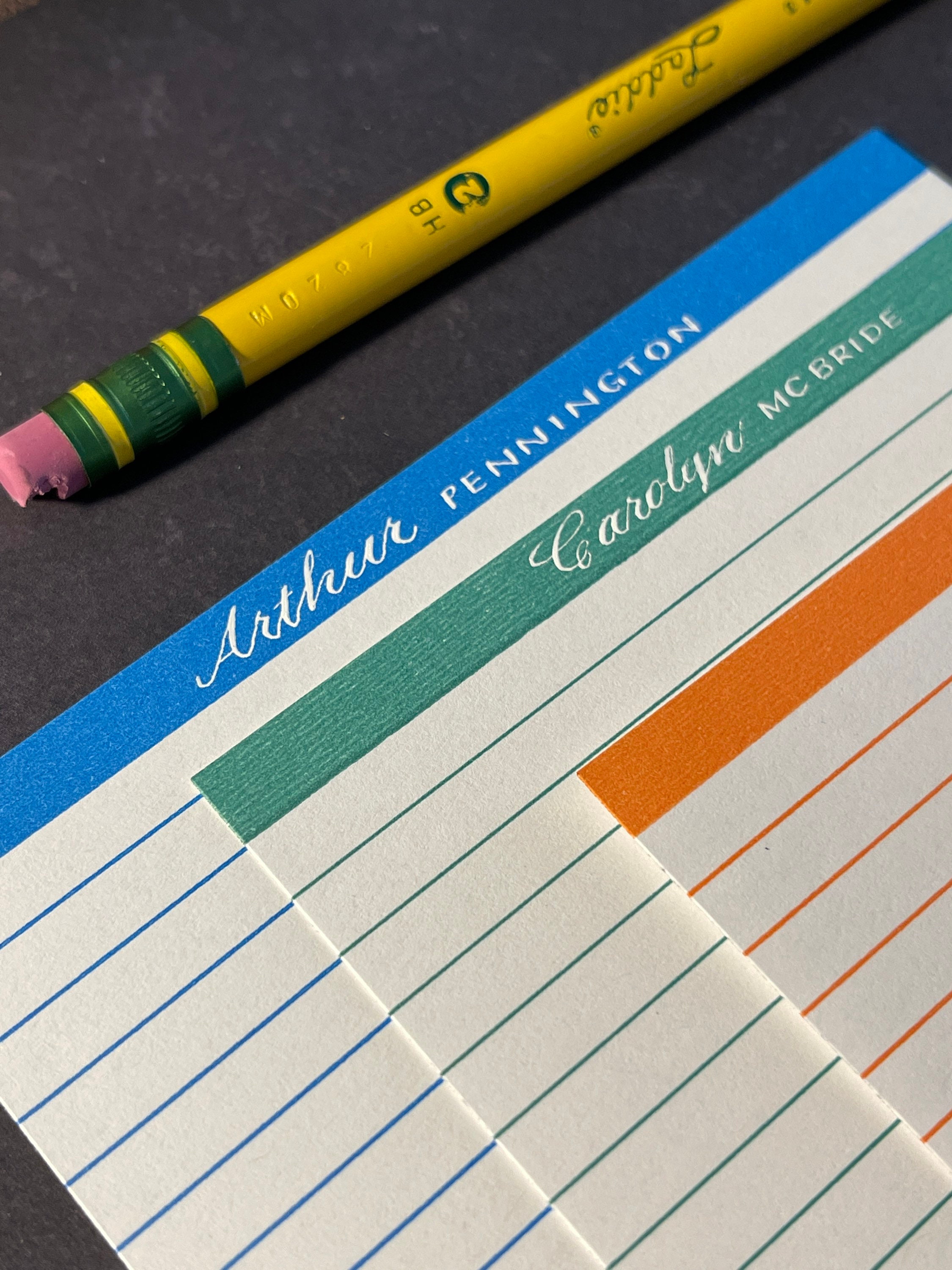 Personalized Index Cards / Handwritten - Etsy