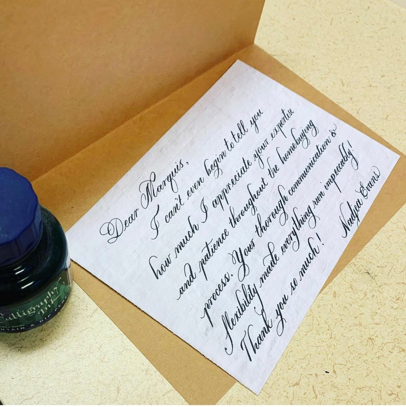 Handwritten Thank You Cards - Etsy