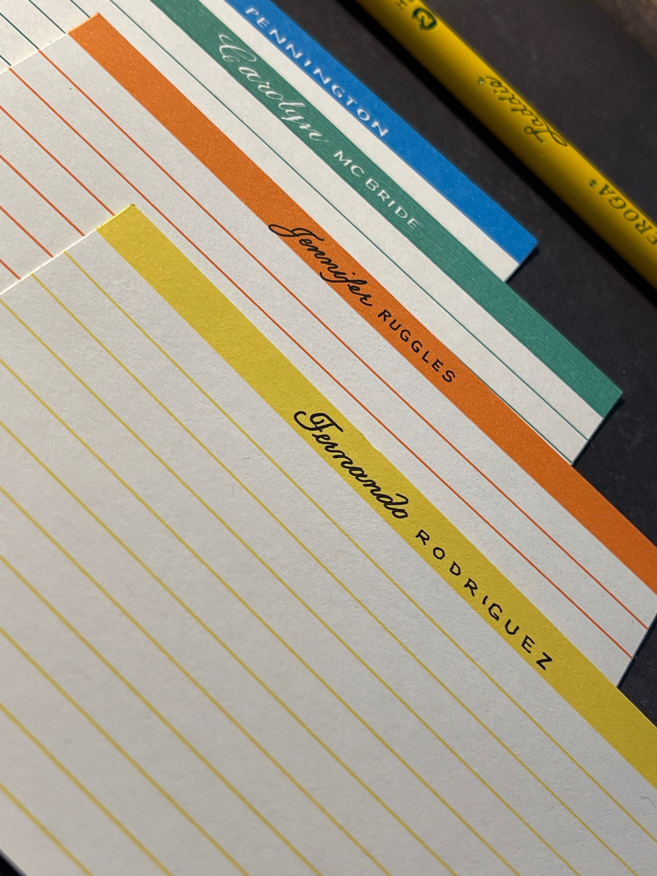 Personalized Index Cards / Handwritten - Etsy