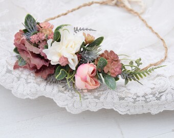 Flower hair wreath | Etsy