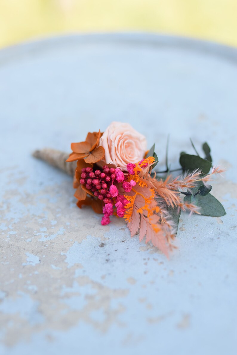 Meadow Buttonhole , Folk Wedding Boutoniere , Colourful Wedding ...