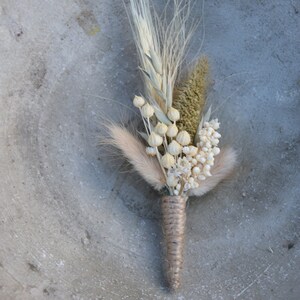 Rustic Wedding Buttonhole, Woodland Dried Boutonniere, Vintage or ...