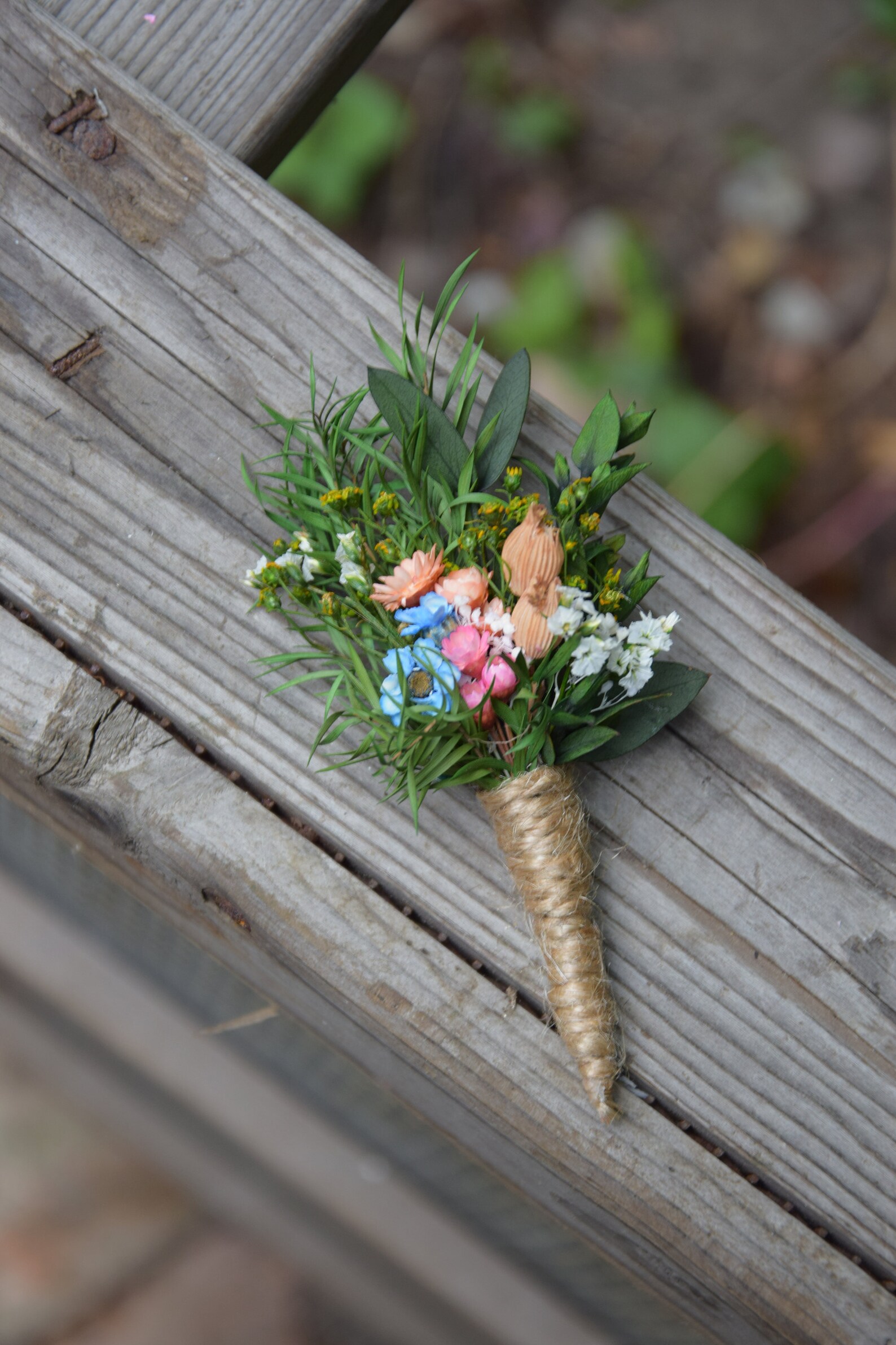 Meadow Buttonhole , Folk Wedding Boutoniere , Colourful Wedding ...