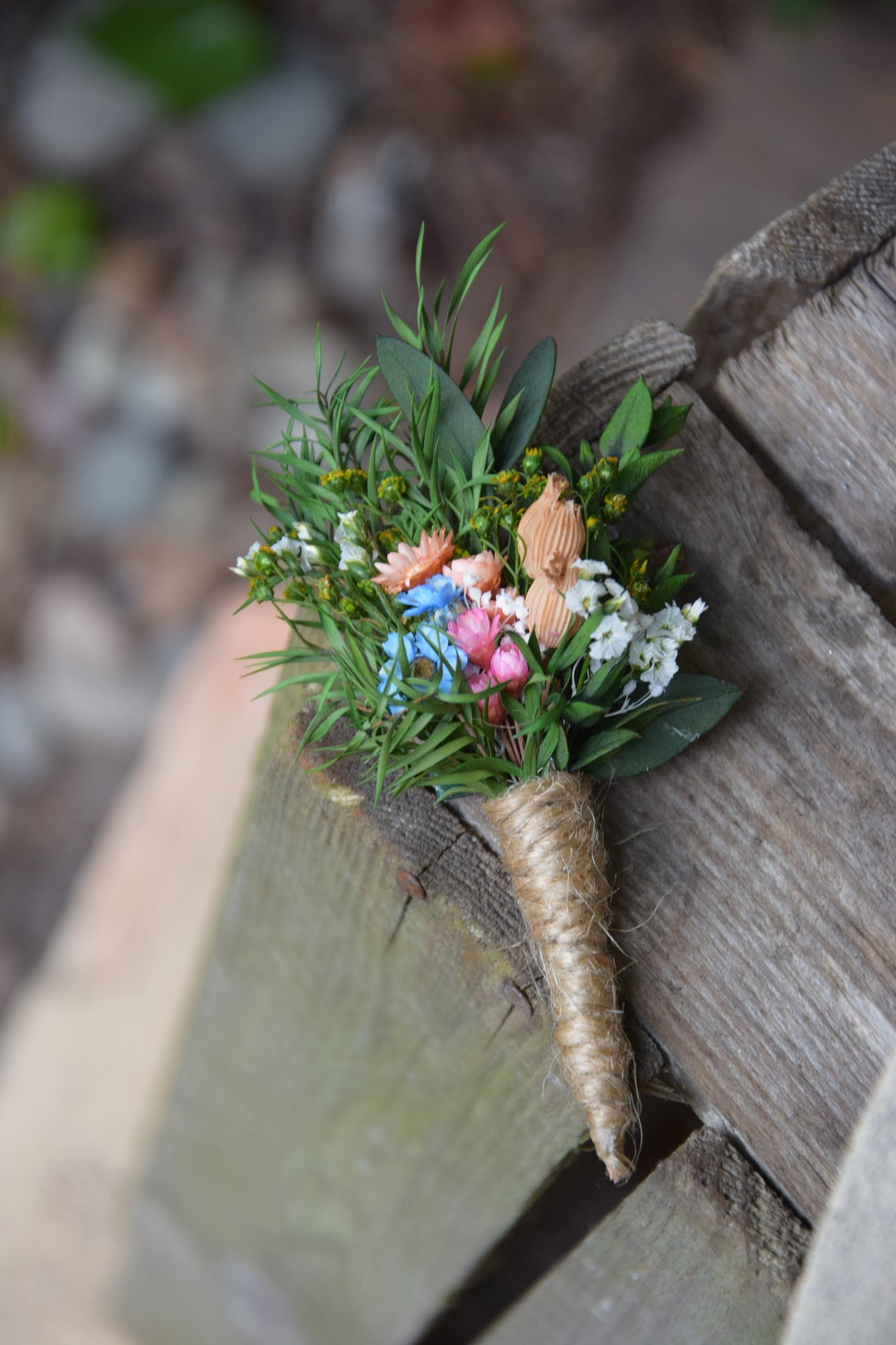 Meadow Buttonhole , Folk Wedding Boutoniere , Colourful Wedding ...