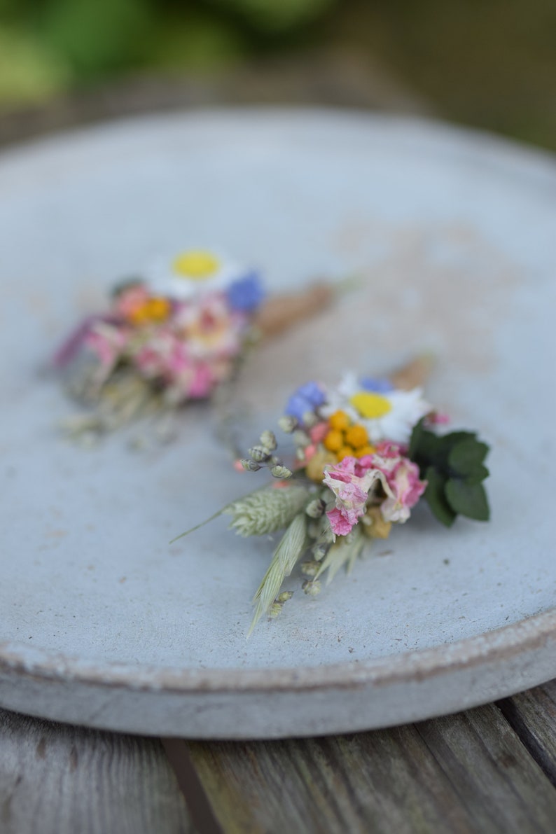 Meadow Buttonhole , Folk Wedding Boutoniere , Colourful Wedding ...