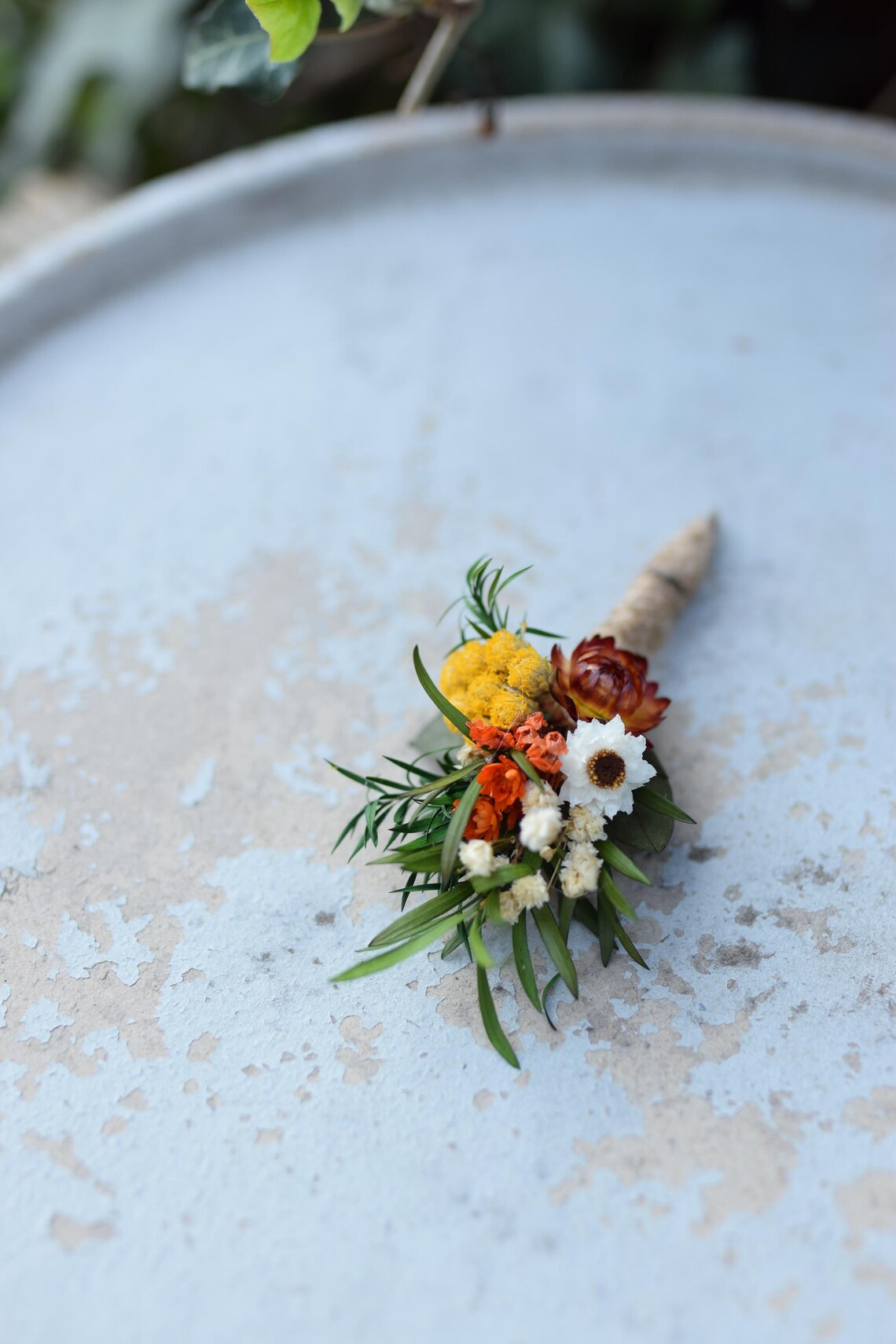 Rustic Wedding Buttonhole, Woodland Dried Boutonniere, Vintage or ...