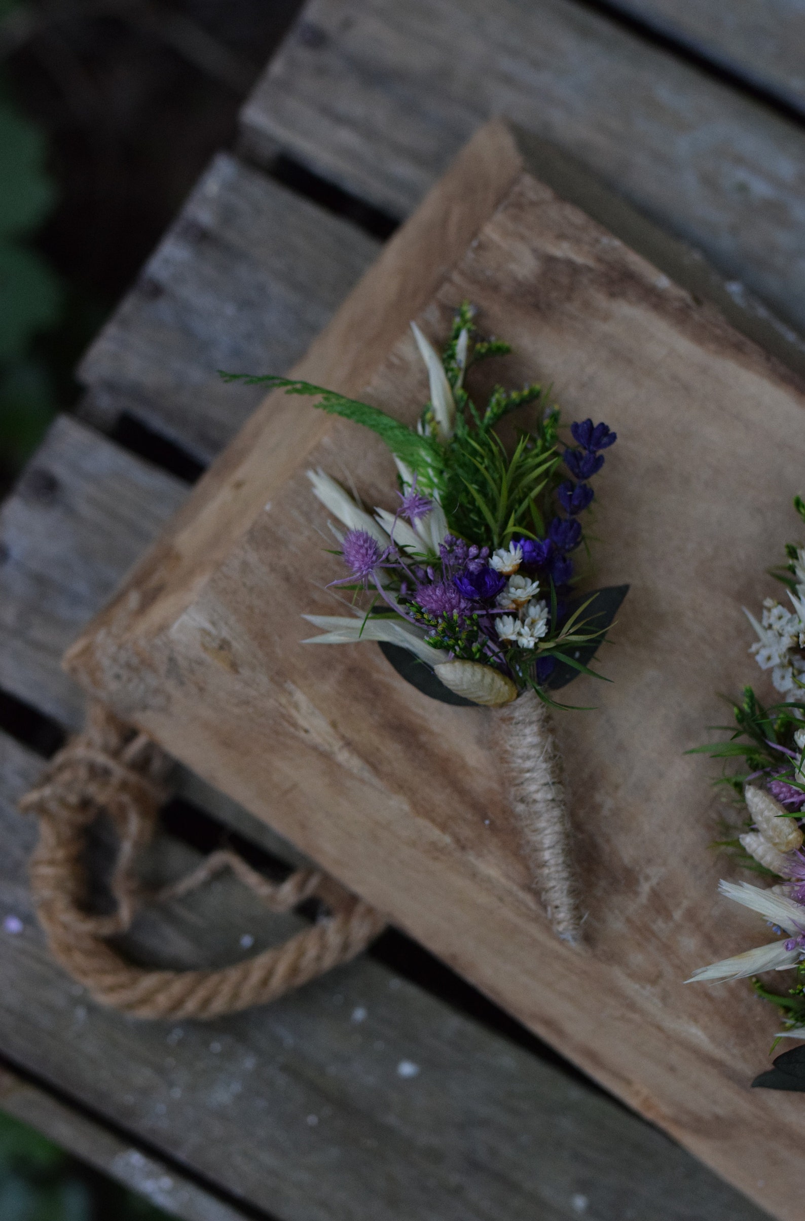 Rustic Wedding Buttonhole, Woodland Dried Boutonniere, Vintage or ...