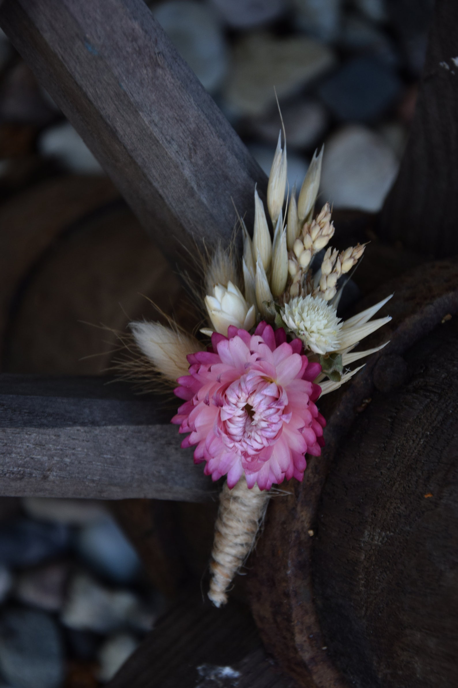 Rustic Wedding Buttonhole, Woodland Dried Boutonniere, Vintage or ...