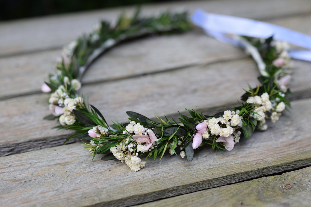 Greenery Flower Hairpins Boho Romantic Flower Hair Pins Delicate Dried ...