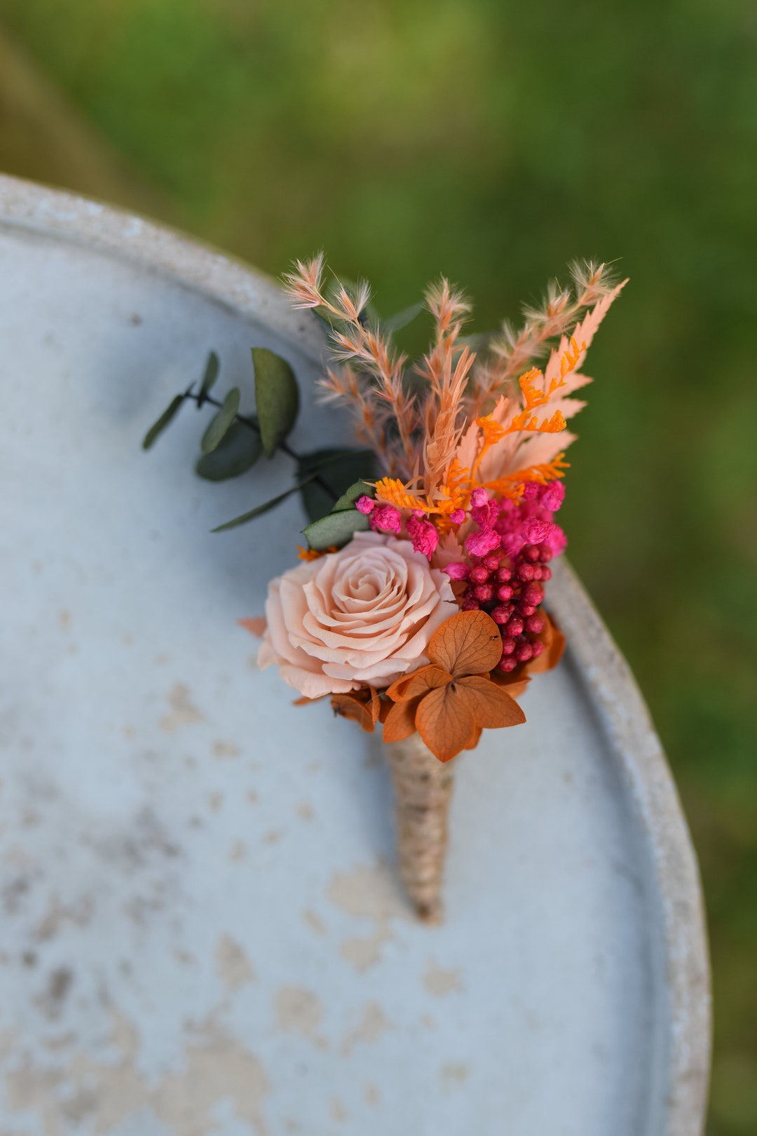 Meadow Buttonhole , Folk Wedding Boutoniere , Colourful Wedding ...