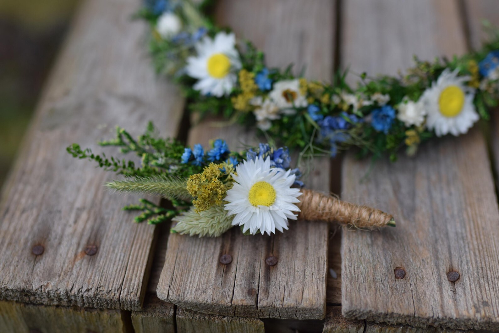 Meadow Buttonhole , Folk Wedding Boutoniere , Colourful Wedding ...