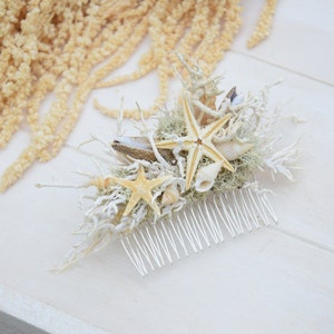 Shell Hair Comb, Sea Wedding, Rustic Wedding Decoration, Natural ...
