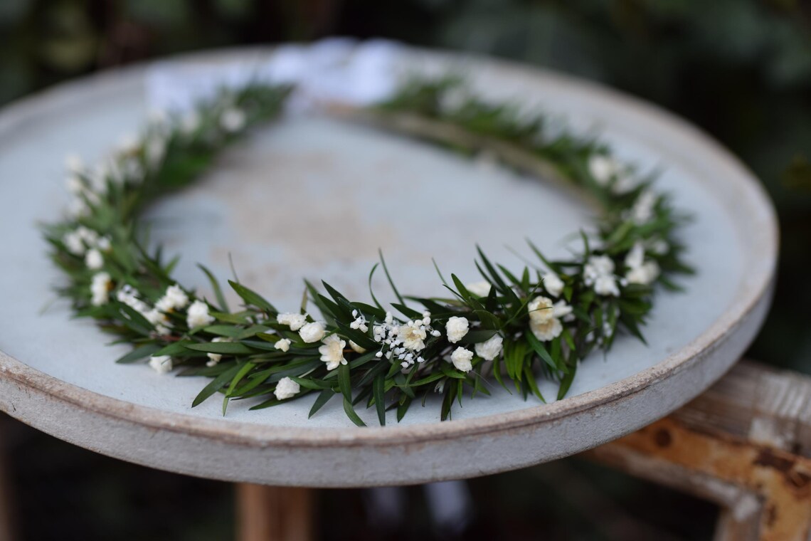 Greenery Flower Hairpins Boho Romantic Flower Hair Pins Delicate Dried ...