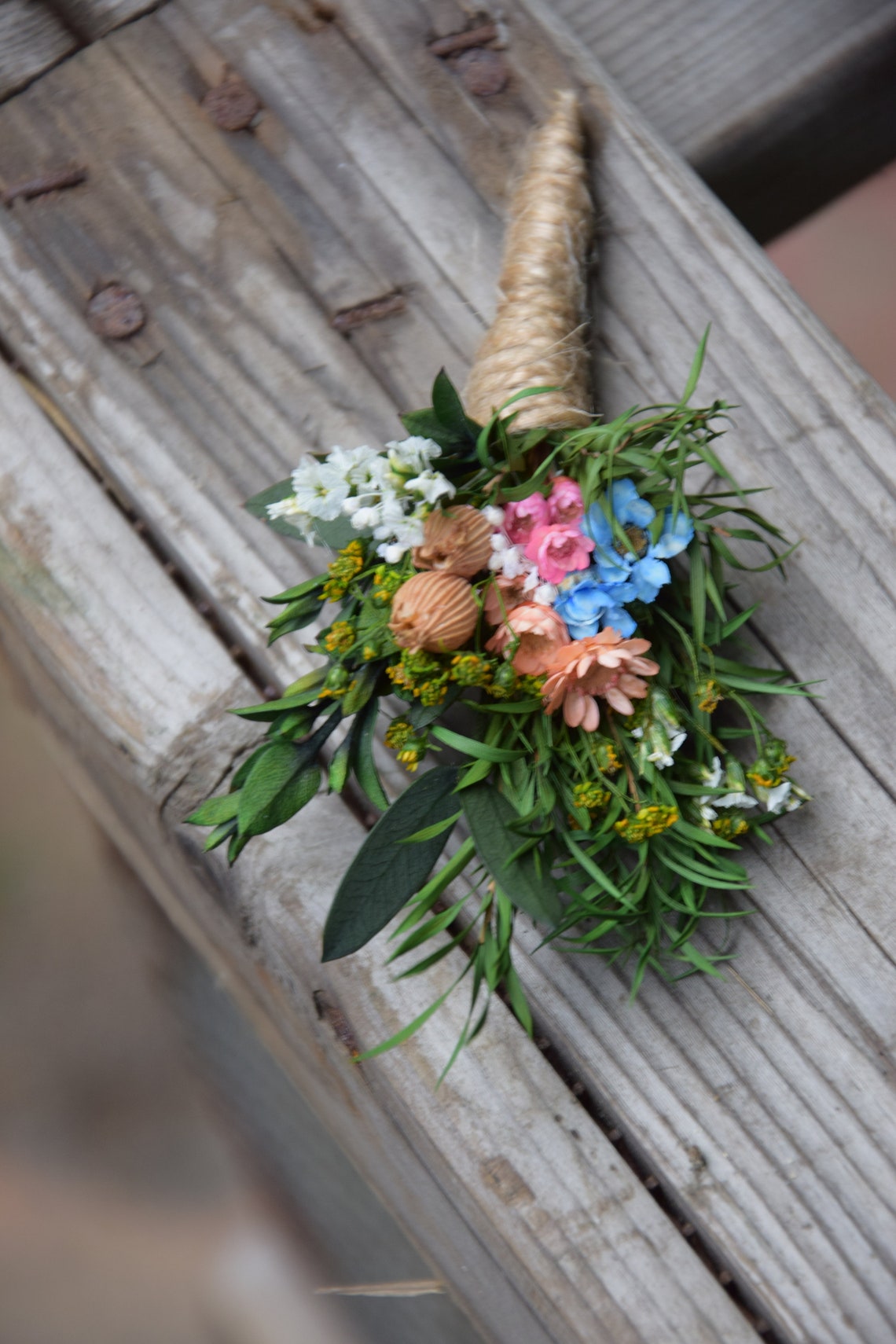 Meadow Buttonhole , Folk Wedding Boutoniere , Colourful Wedding ...