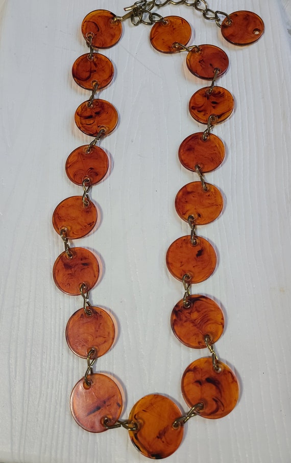 vintage maroon celluloid - Gem
