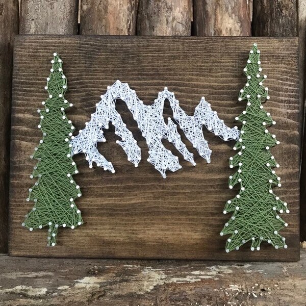Mountain String Art - Etsy