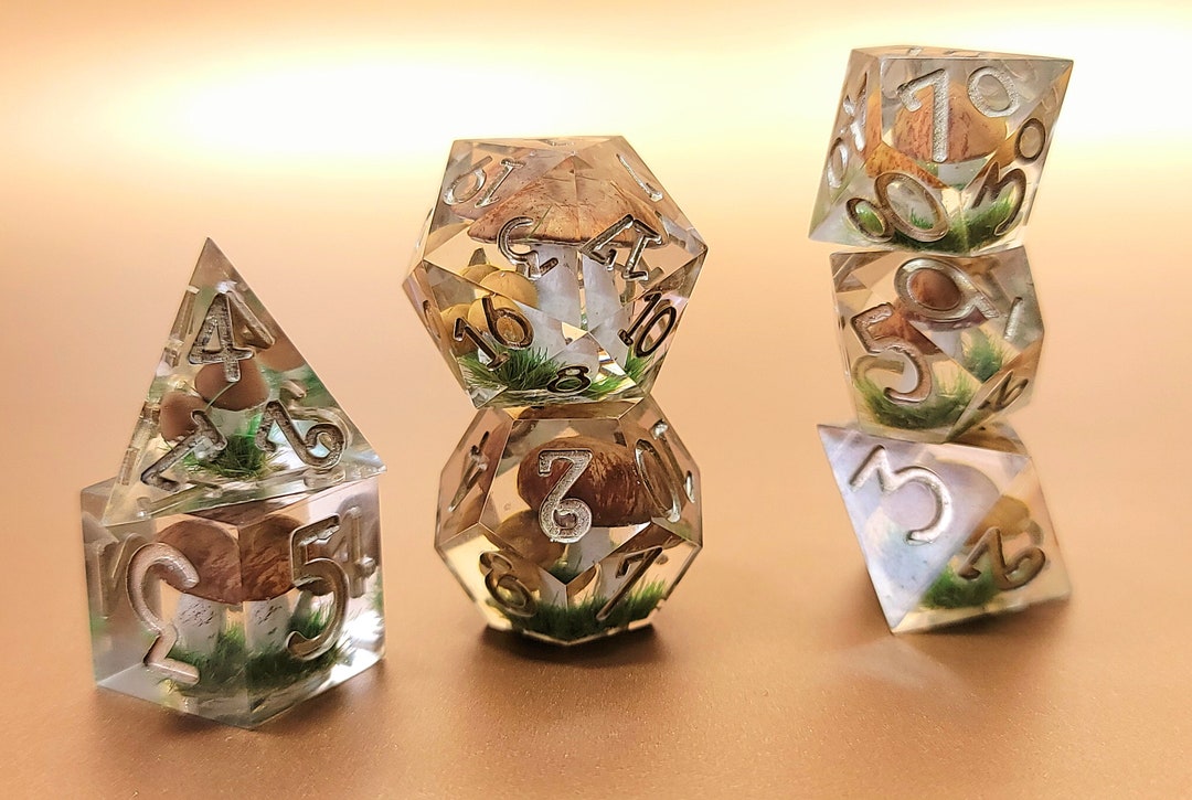 Boletus Mushroom Dnd Dice Set Ttrpg and Pathfinder Fantasy Gaming Gift ...