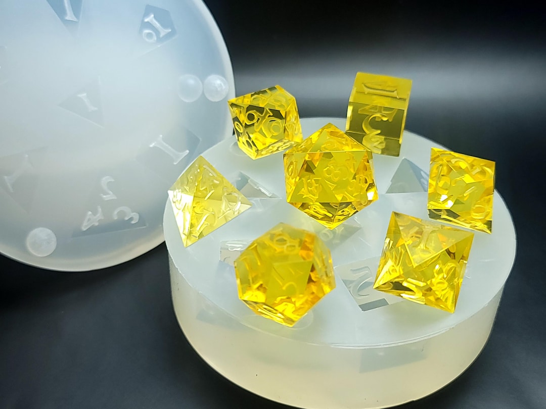 Silicone Mold for Resin Dice Making- Food Grade Platinum Silicone Dnd ...