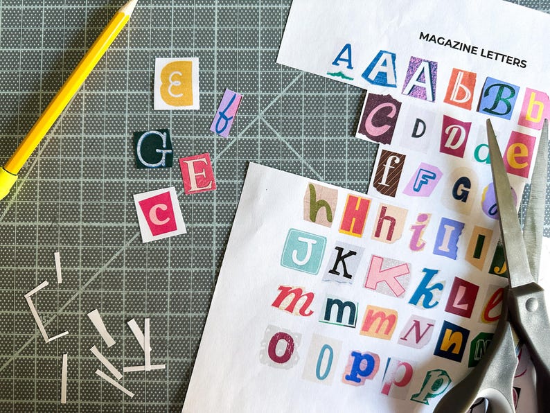 Printable Letters Magazine Cutouts | 100 Pieces | Digital Download for ...