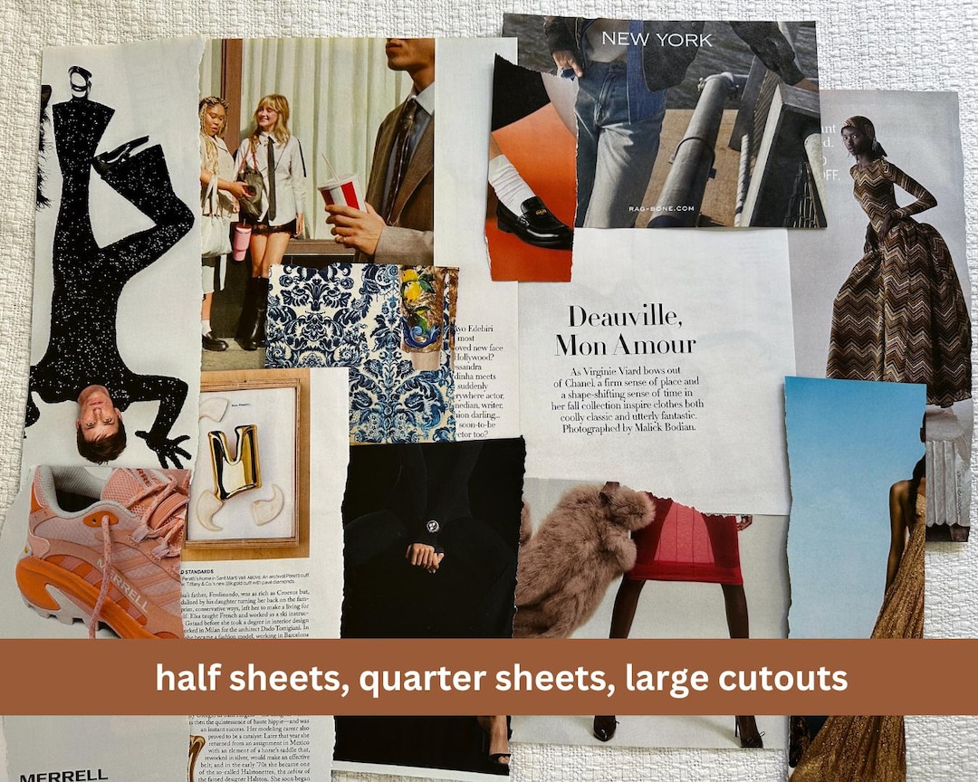 Magazine Pieces for Collage, Vision Board, Scrapbook Junk Journaling ...