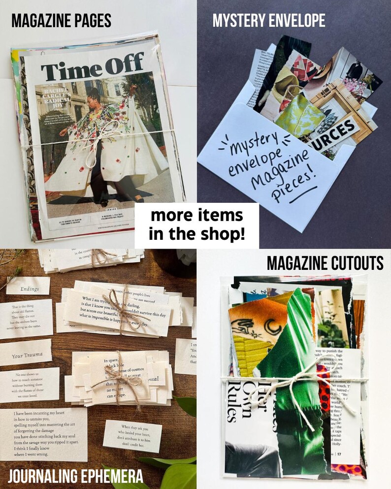 Words & Phrases Magazine Clippings Cutouts | Journal Ephemera for ...