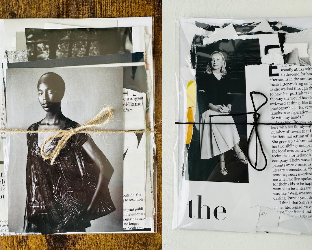 50pcs Black & White Magazine Cutout Clippings for Collage, Vision Board ...