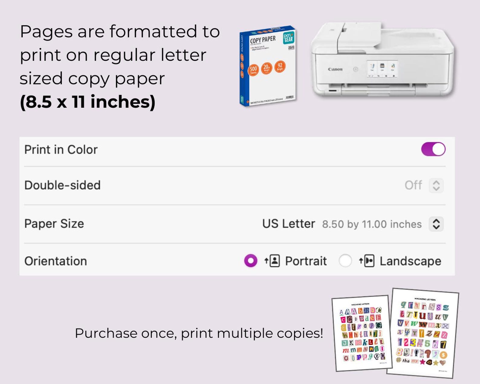 Printable Letters Magazine Cutouts | 100 Pieces | Digital Download for ...