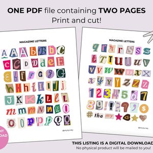 Printable Letters Magazine Cutouts | 100 Pieces | Digital Download for ...