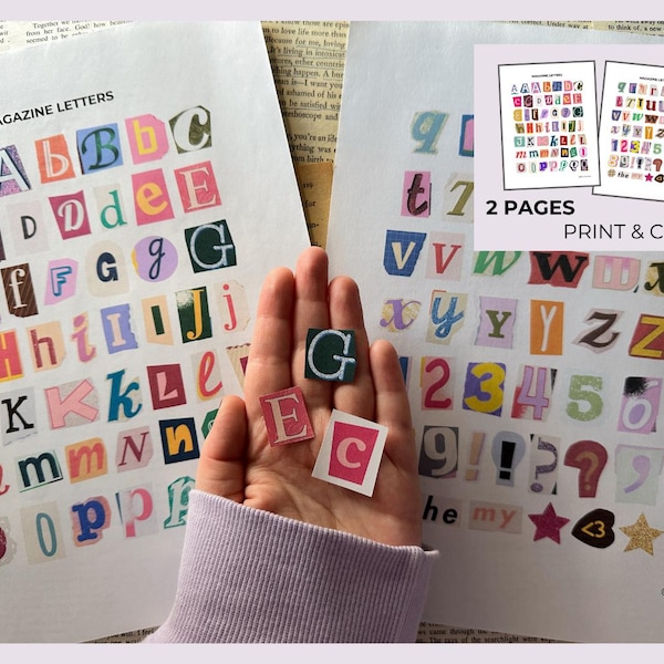 Magazine Letters - Etsy