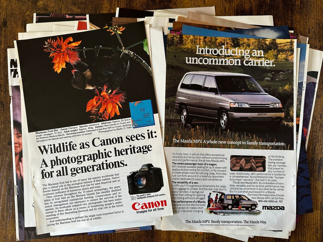 Vintage National Geographic Advertisements 80s/90s Car, Camera, Travel ...