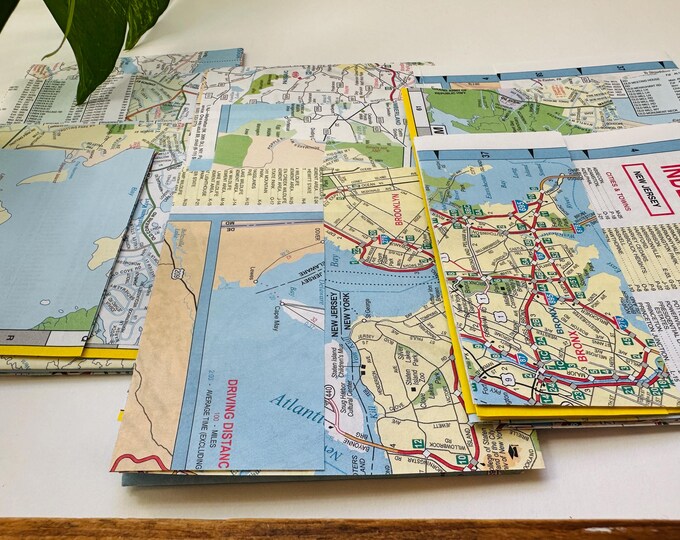 Vintage Map Scraps | Junk Journal Supplies Scrapbook Paper Pack | USA ...