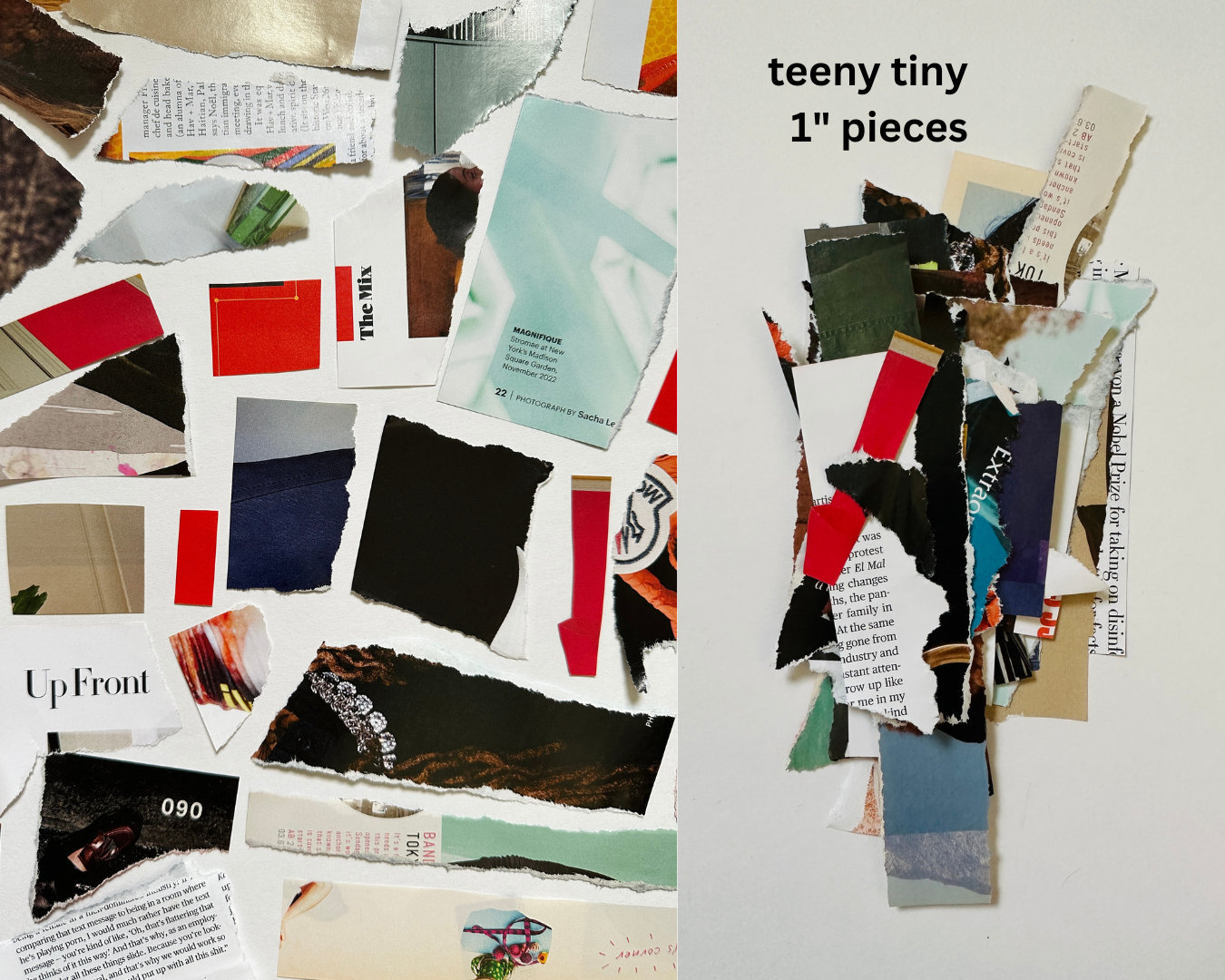 50pcs Teeny Tiny Scrap Magazine Cutout Clippings for Collage ...